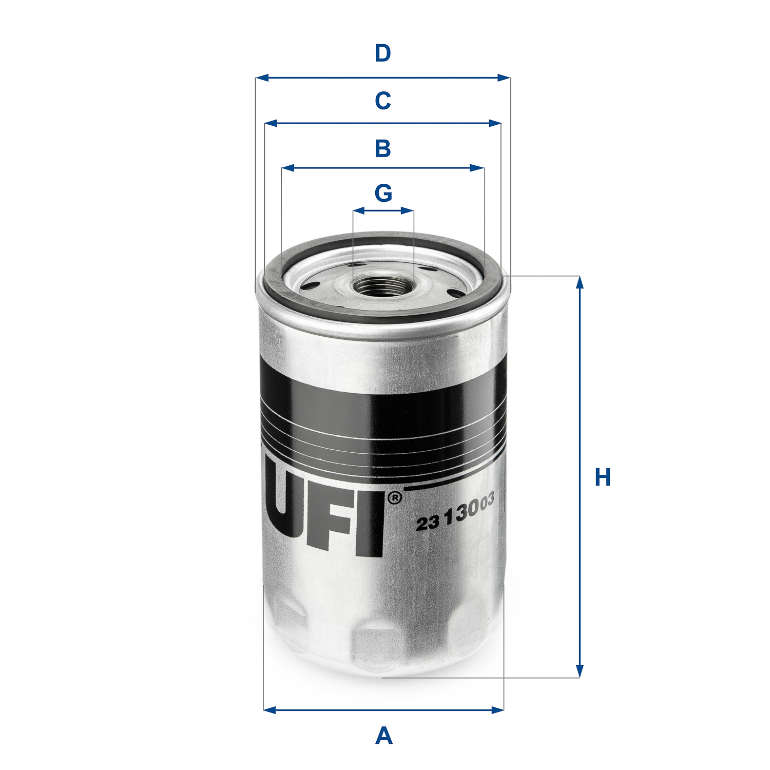 UFI Filters SPIN-ON OIL FILTER 23.130.03