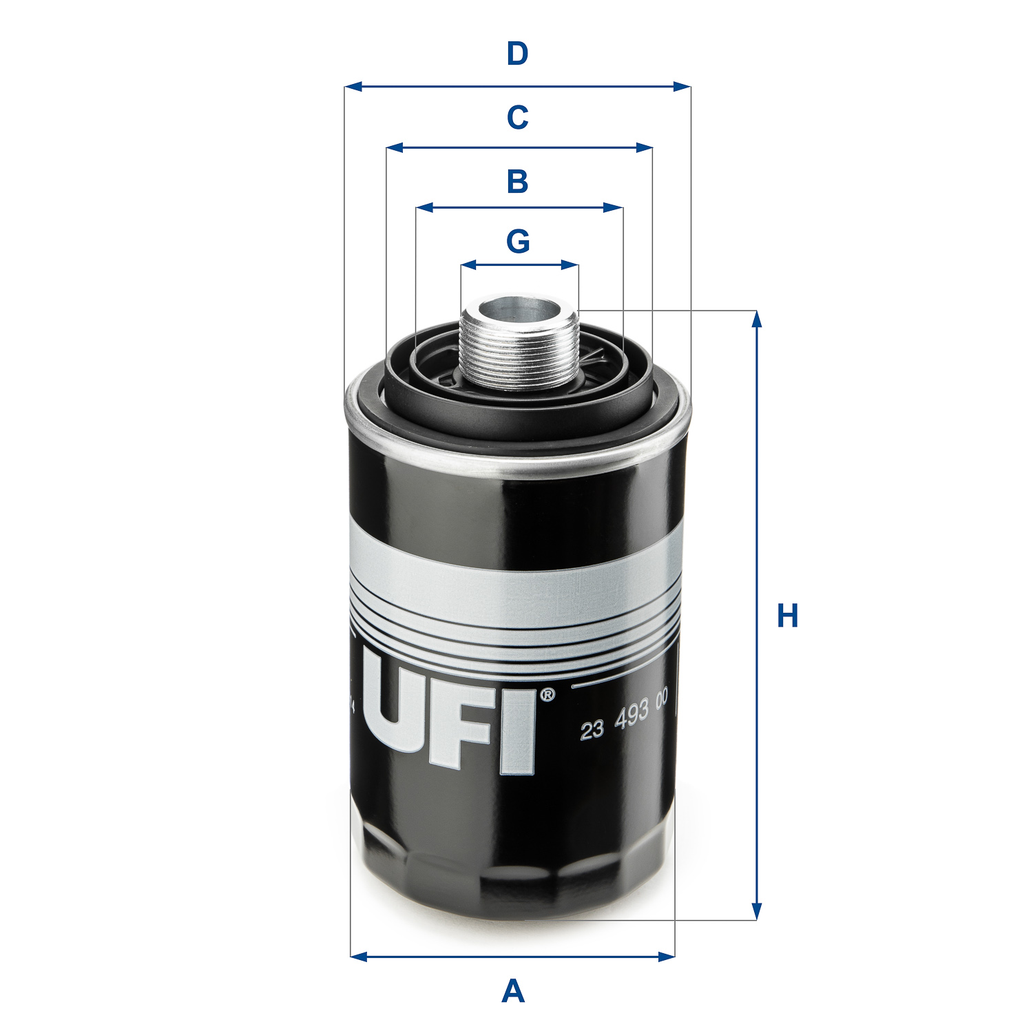 UFI Filters SPIN-ON OIL FILTER 23.493.00