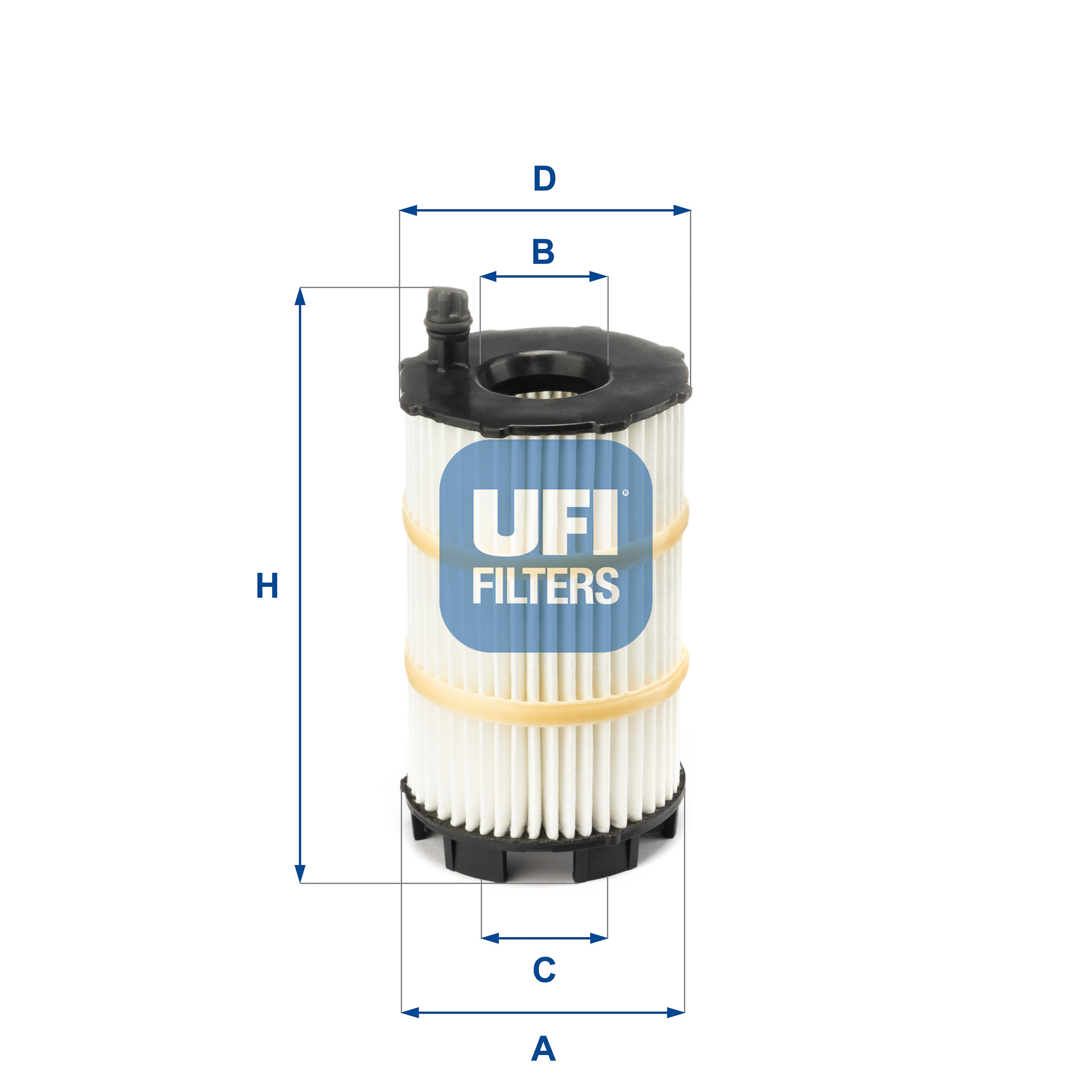 UFI Filters CARTRIDGE OIL FILTER 25.143.00