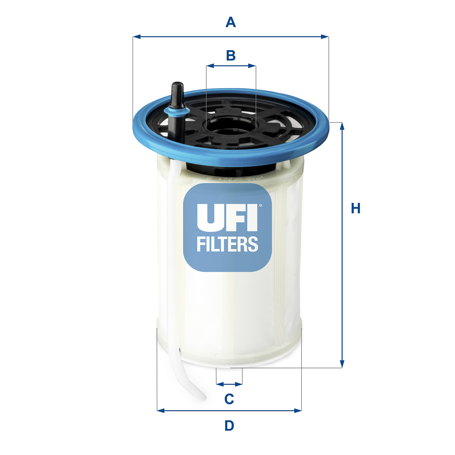 UFI Filters CARTRIDGE DIESEL FILTER 26.H2O.00
